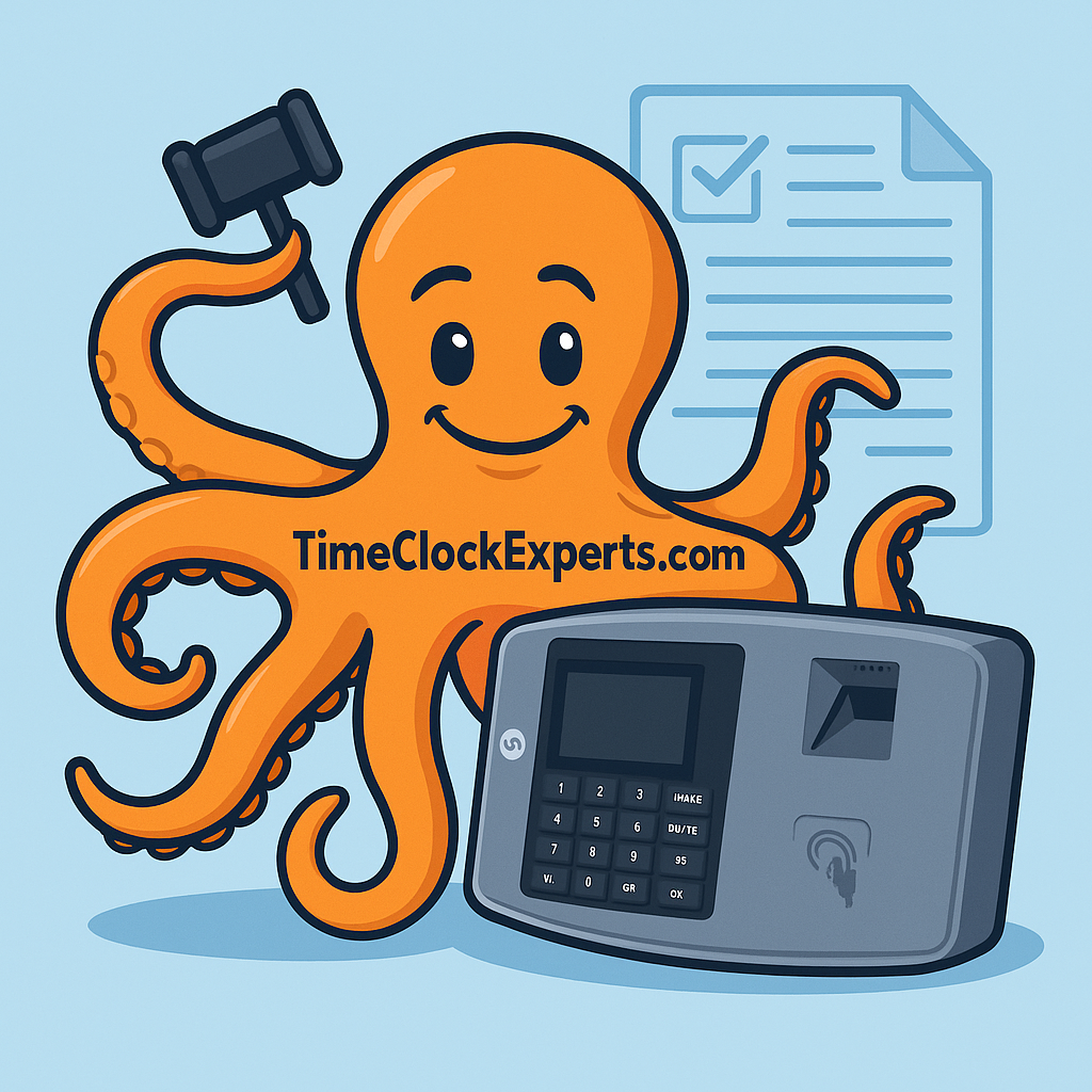 uAttend Monthly Subscription: Meet Clocktopus™, Your Cloud-Connected T – TimeClockExperts.com