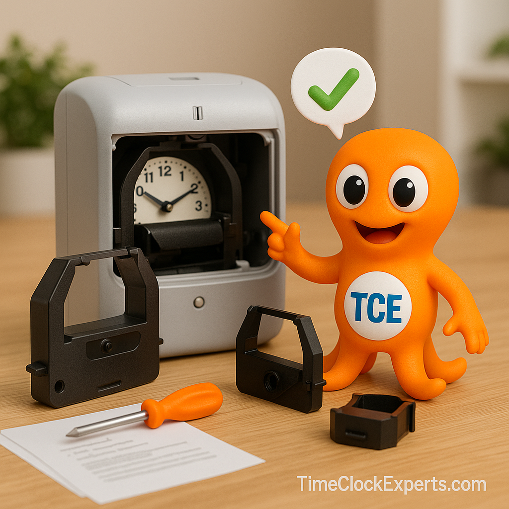 How to Change Your Time Clock Ribbon in 5 Easy Steps – TimeClockExperts.com