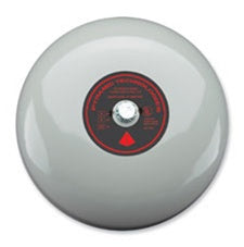 8" Grey Electric Bell – 110 Volt AC, High-Performance Time Signaling f ...