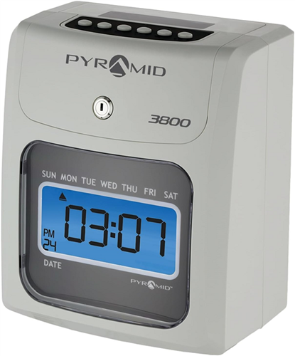 Pyramid 3800 Auto Totaling Time Clock – Efficient Employee Time Tracki ...