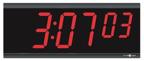 Stand Alone 4" 6-Digit Red LED Digital Clock – Accurate Time Display f ...